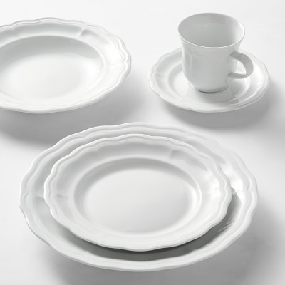 Pillivuyt Queen Anne Porcelain Dinnerware Sets | Williams Sonoma