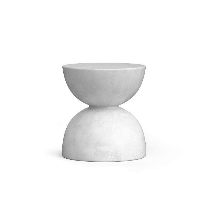 Claire Outdoor Concrete Hourglass Side Table (19") | Williams Sonoma