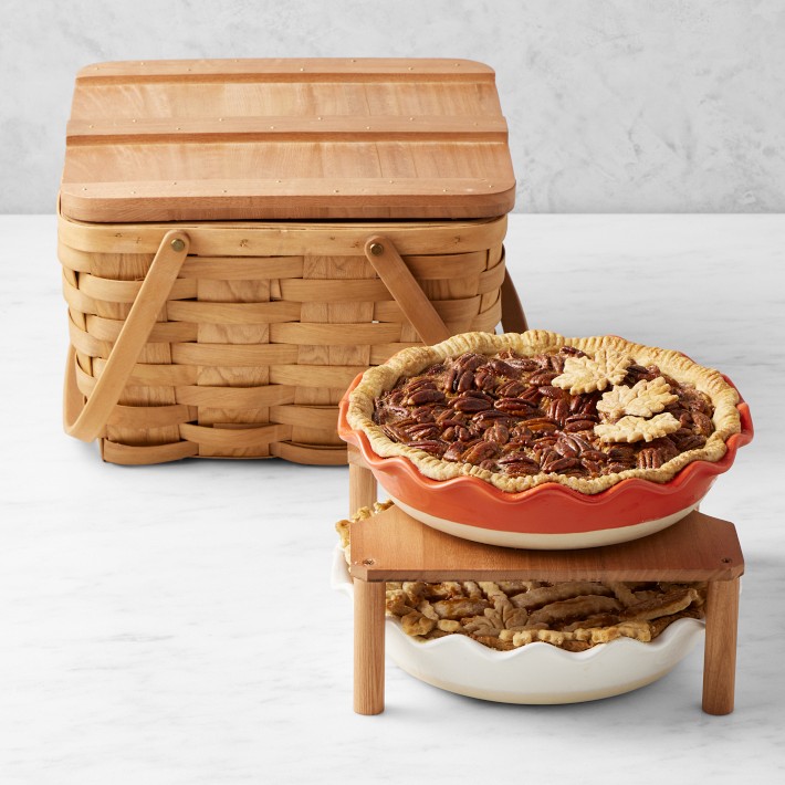 Double Pie Basket with Pie Stand | Williams Sonoma