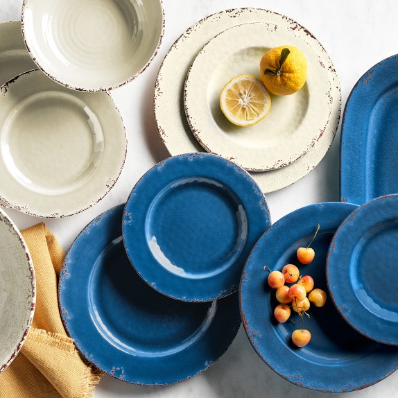 Rustic® Outdoor Melamine 12-Piece Dinnerware Set | Williams Sonoma