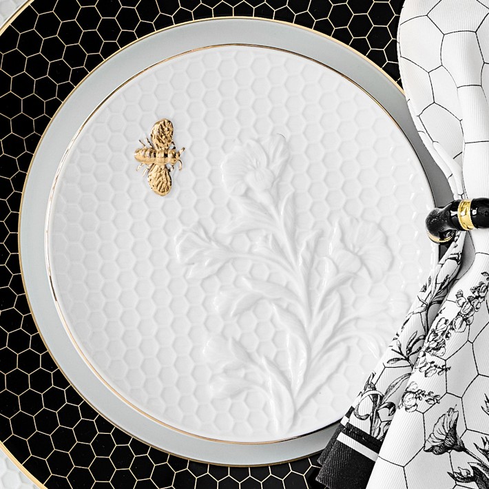 Honeycomb Embossed Appetizer Plates, Set of 4 | Williams Sonoma