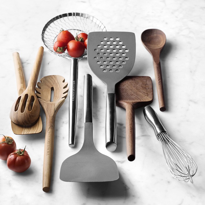 Walnut Essential Kitchen Utensils - Set of 5 | Williams Sonoma