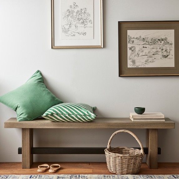 Montauk Wood Bench (66") | Williams Sonoma