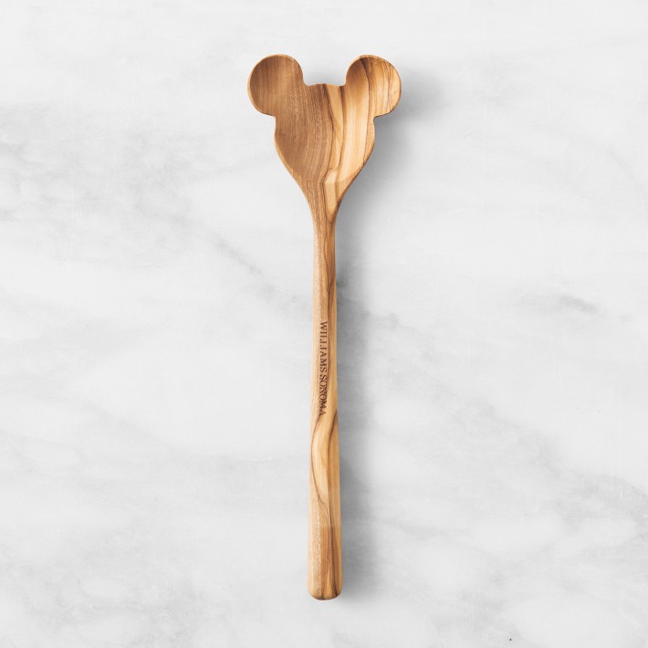 Mickey Mouse™ Olivewood Spoon | Williams Sonoma