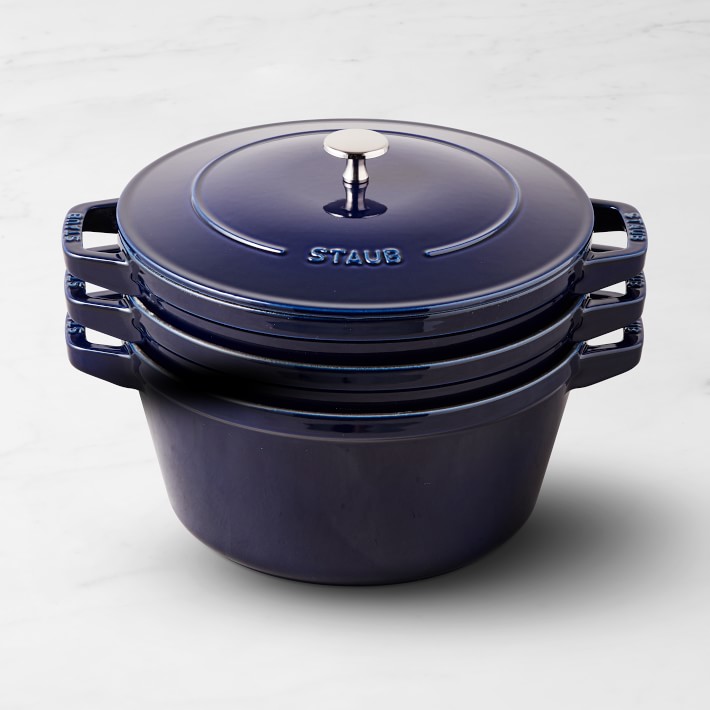 Staub Enameled Cast Iron Stackable Cookware Set | Williams Sonoma