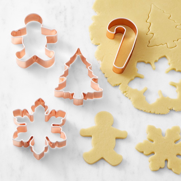 Williams Sonoma Holiday Copper Cookie Cutters, Set of 4 | Williams Sonoma