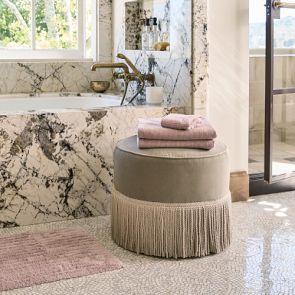 Camile Stool with Samuel & Sons Fringe | Williams Sonoma