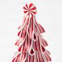 Peppermint Stripe Candy Tabletop Tree | Williams Sonoma