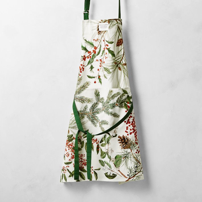 Woodland Berry Holiday Apron | Williams Sonoma