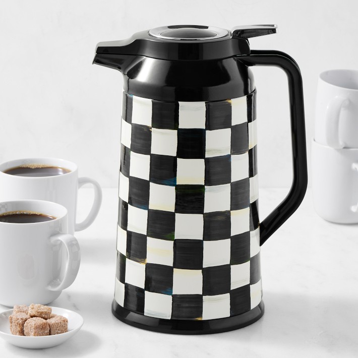 Mackenzie Childs Courtly Check Coffee Carafe | Williams Sonoma