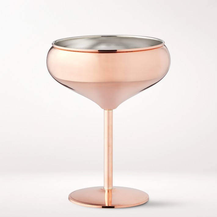 Copper Coupe Glasses | Williams Sonoma
