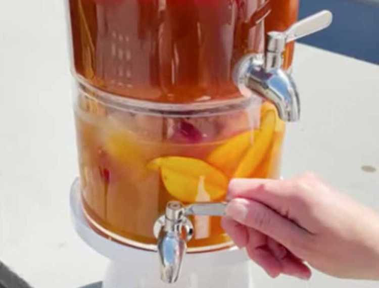 Glass Stacking Beverage Dispenser | Williams Sonoma