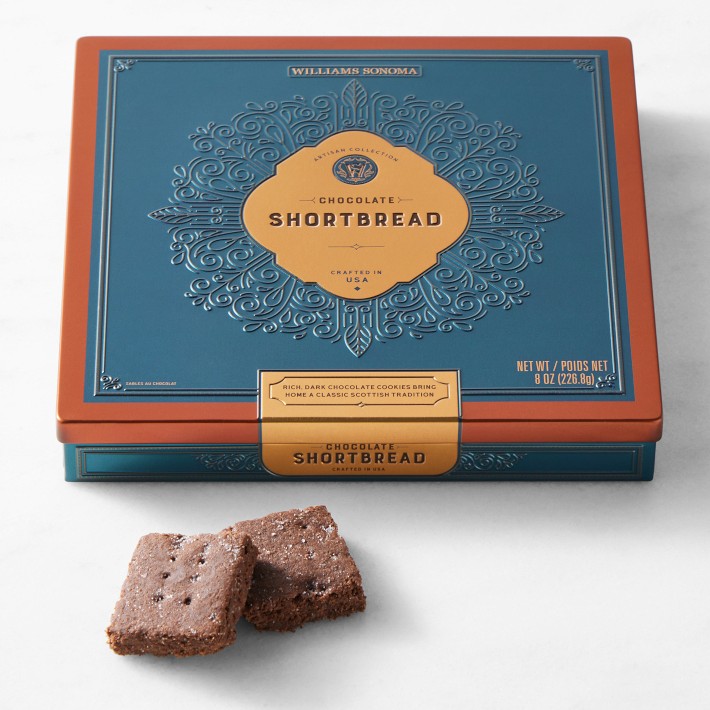 Williams Sonoma Signature Tin, Chocolate Shortbread | Williams Sonoma