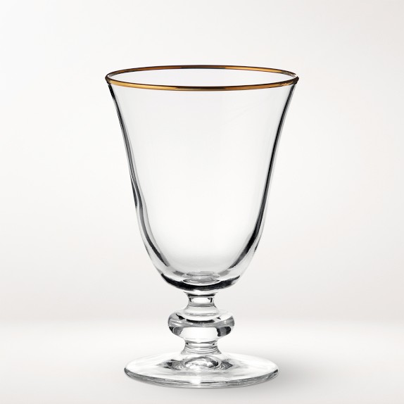 Gold Rim Goblets, Set of 4 | Williams Sonoma