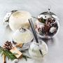Williams Sonoma Winter Forest Ornament Diffuser, Glass with White Decal ...