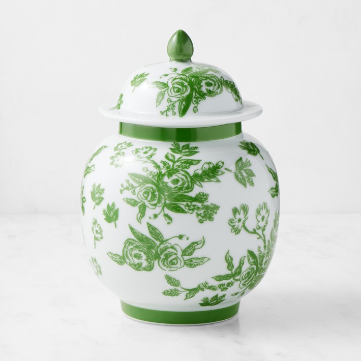 Green Ginger Jar, Rose | Williams Sonoma