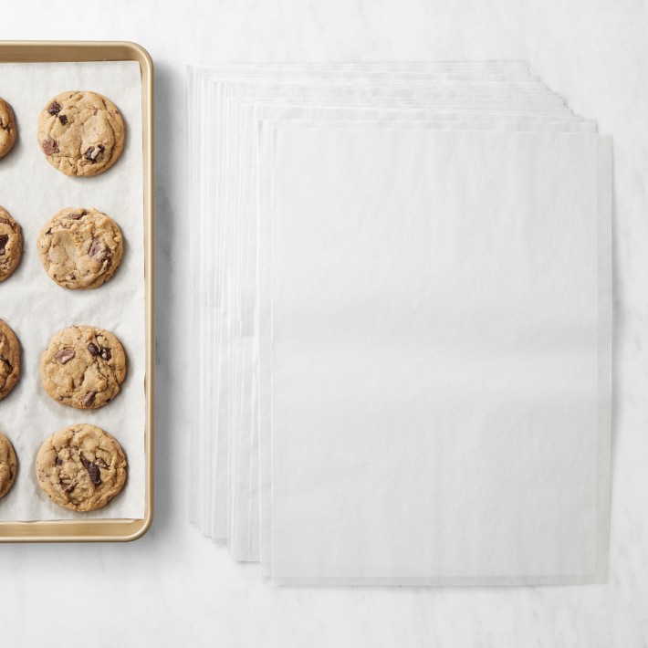 Williams Sonoma Pre-Cut Parchment Paper, Half Sheet, Set of 50 ...