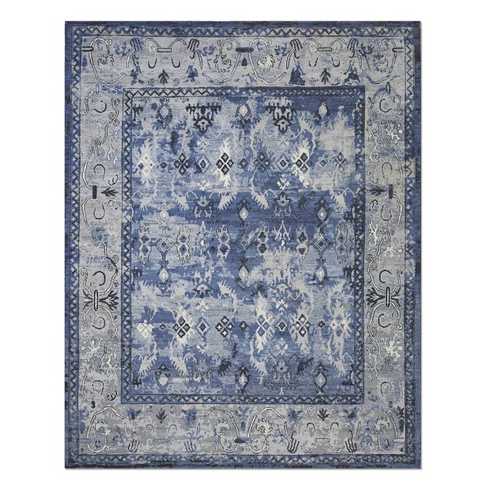 Lapis Blue Hand Knotted Rug | Williams Sonoma