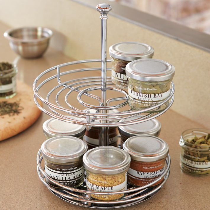 Two-Tier Revolving Spice Rack | Williams Sonoma