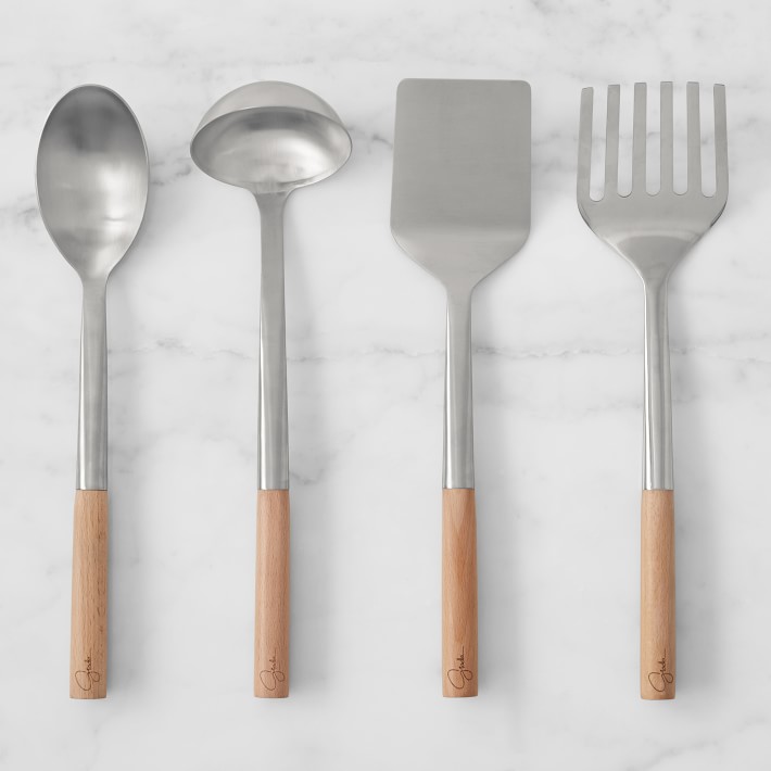 Giada De Laurentiis Wood Handled Stainless-Steel Kitchen Utensils - Set ...