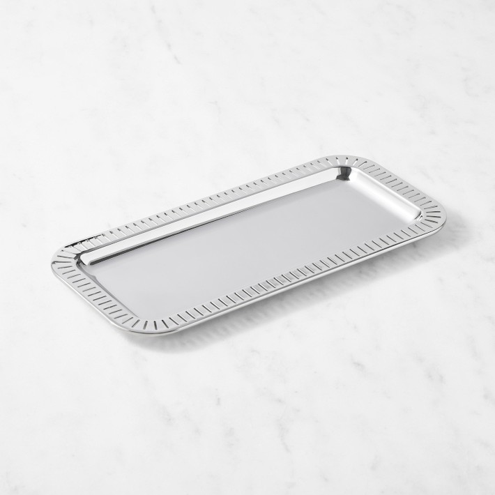 ANNA New York Striations Small Rectangular Tray | Williams Sonoma