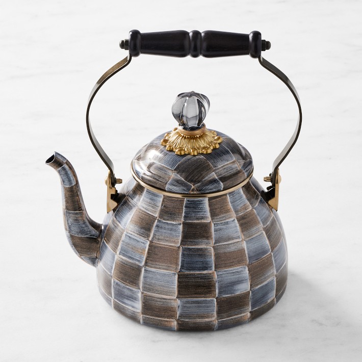 MacKenzie-Childs Sophisticated Check Tea Kettle, 2-Qt. | Williams Sonoma