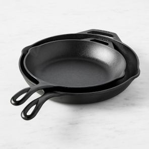 Lodge Chef Collection Seasoned Cast Iron Skillet Set | Williams Sonoma