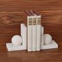 Alabaster Ball Bookends | Williams Sonoma