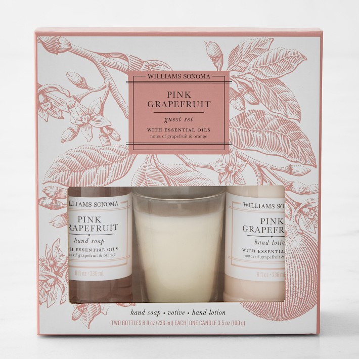 Williams Sonoma Pink Grapefruit Guest Gift Set | Williams Sonoma
