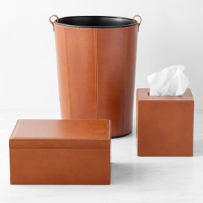 Brown Leather Box | Williams Sonoma