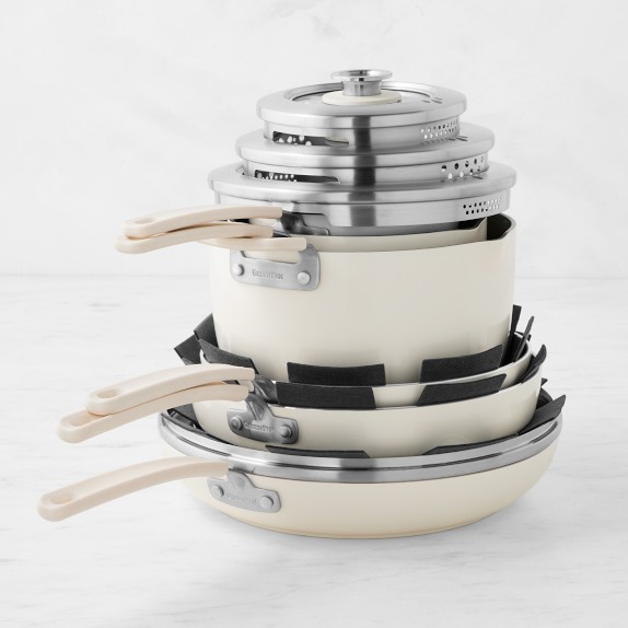 GreenPan™ Space Saving Stack Ceramic Nonstick 11-Piece Cookware Set ...