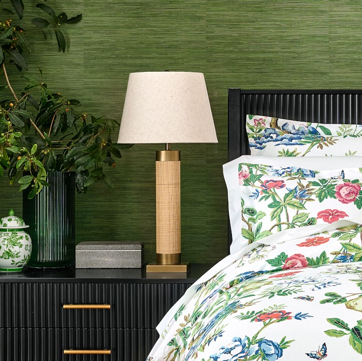 Raffia Table Lamp | Williams Sonoma