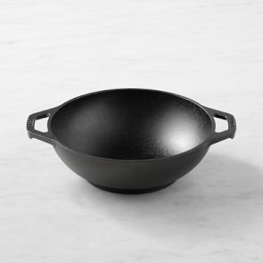 Lodge Seasoned Cast Iron Mini Wok, 9-Oz. | Williams Sonoma