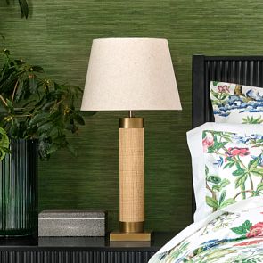 Raffia Table Lamp | Williams Sonoma