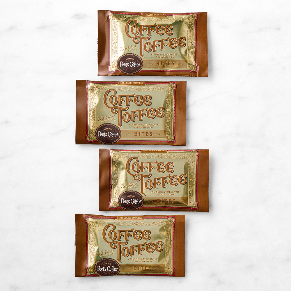 Williams Sonoma Coffee Toffee Bites with Peet's Coffee, Set of 4 ...