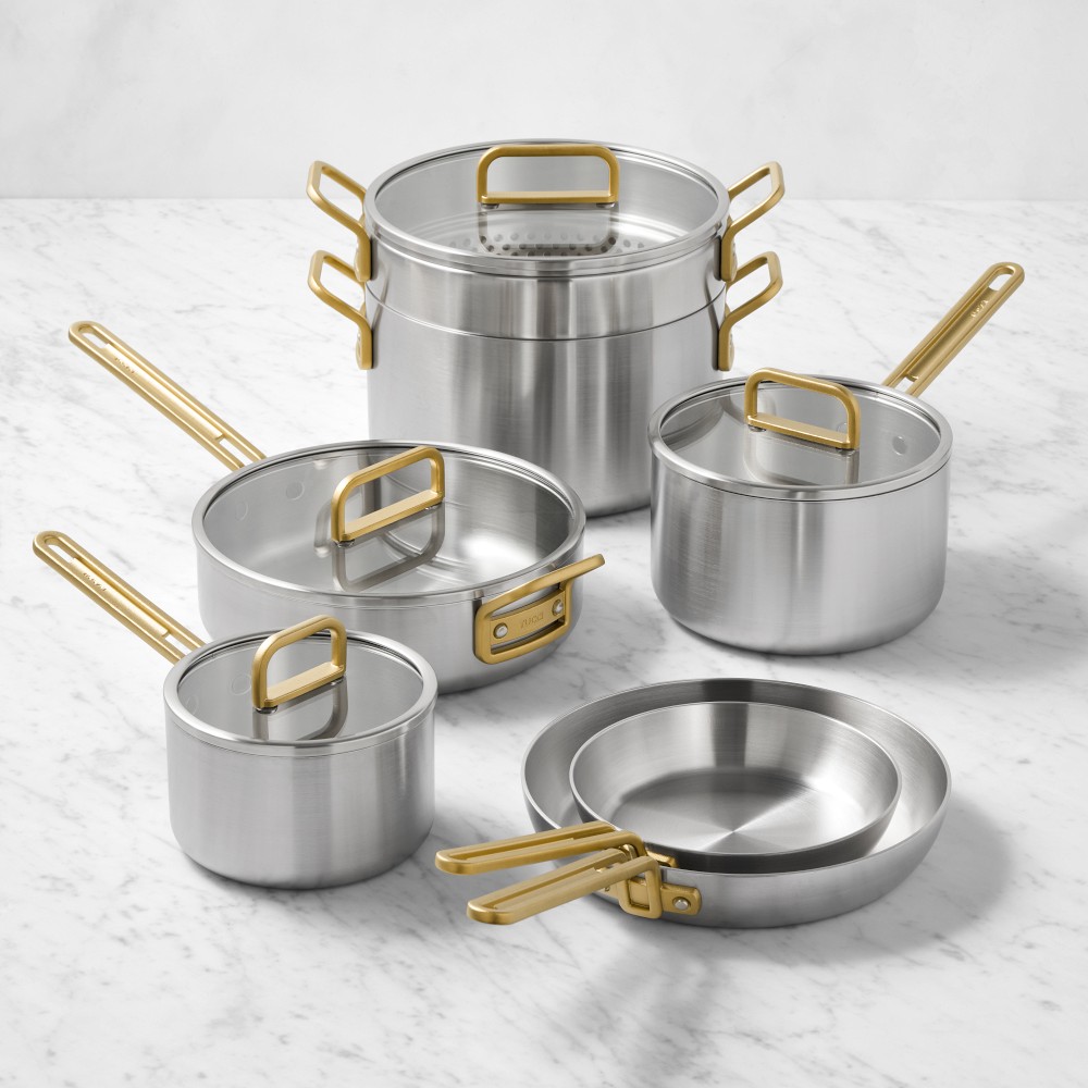 GreenPan Stanley Tucci Stainless Steel 11-Piece Cookware Set | Williams ...