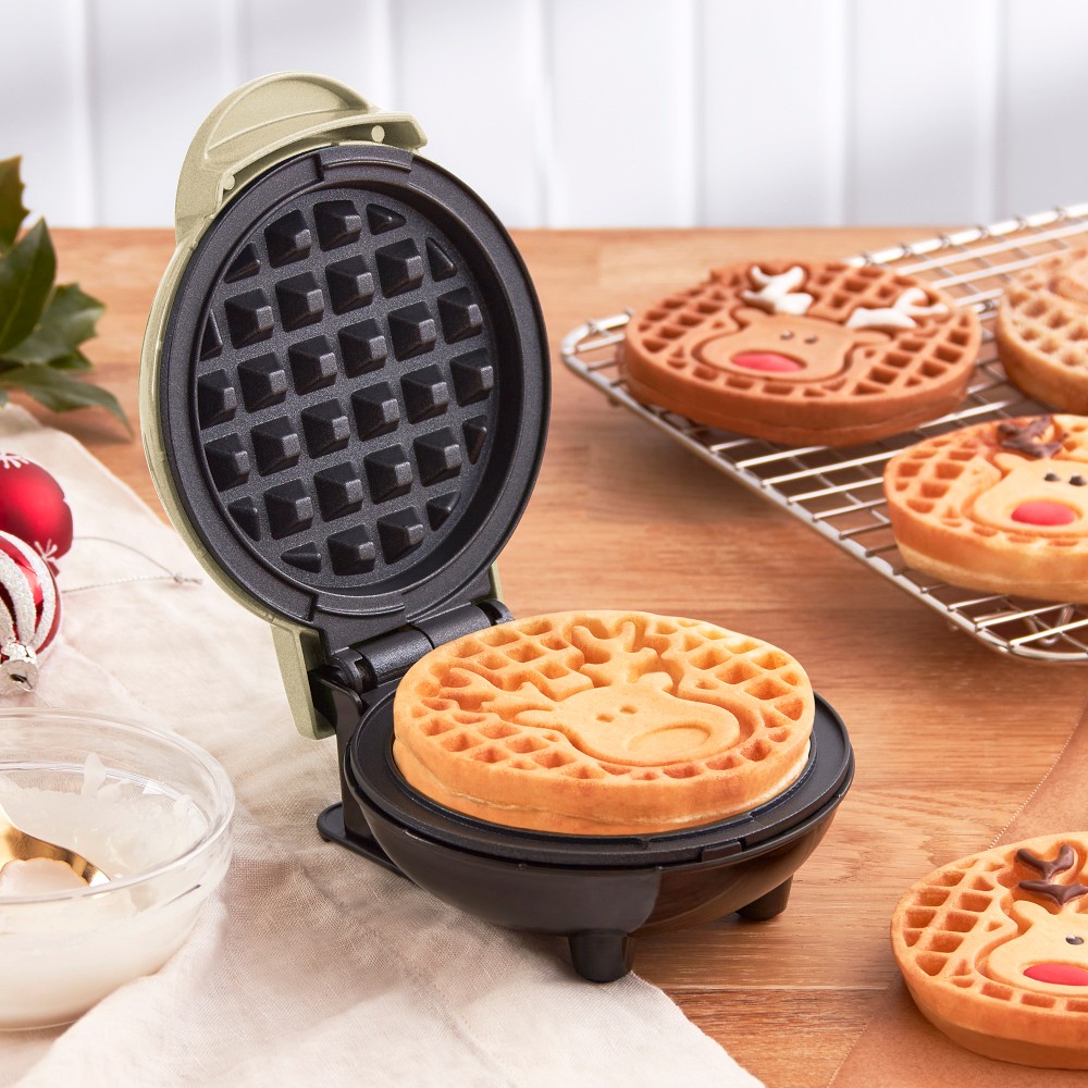 Dash Mini Reindeer Waffle Maker | Williams Sonoma