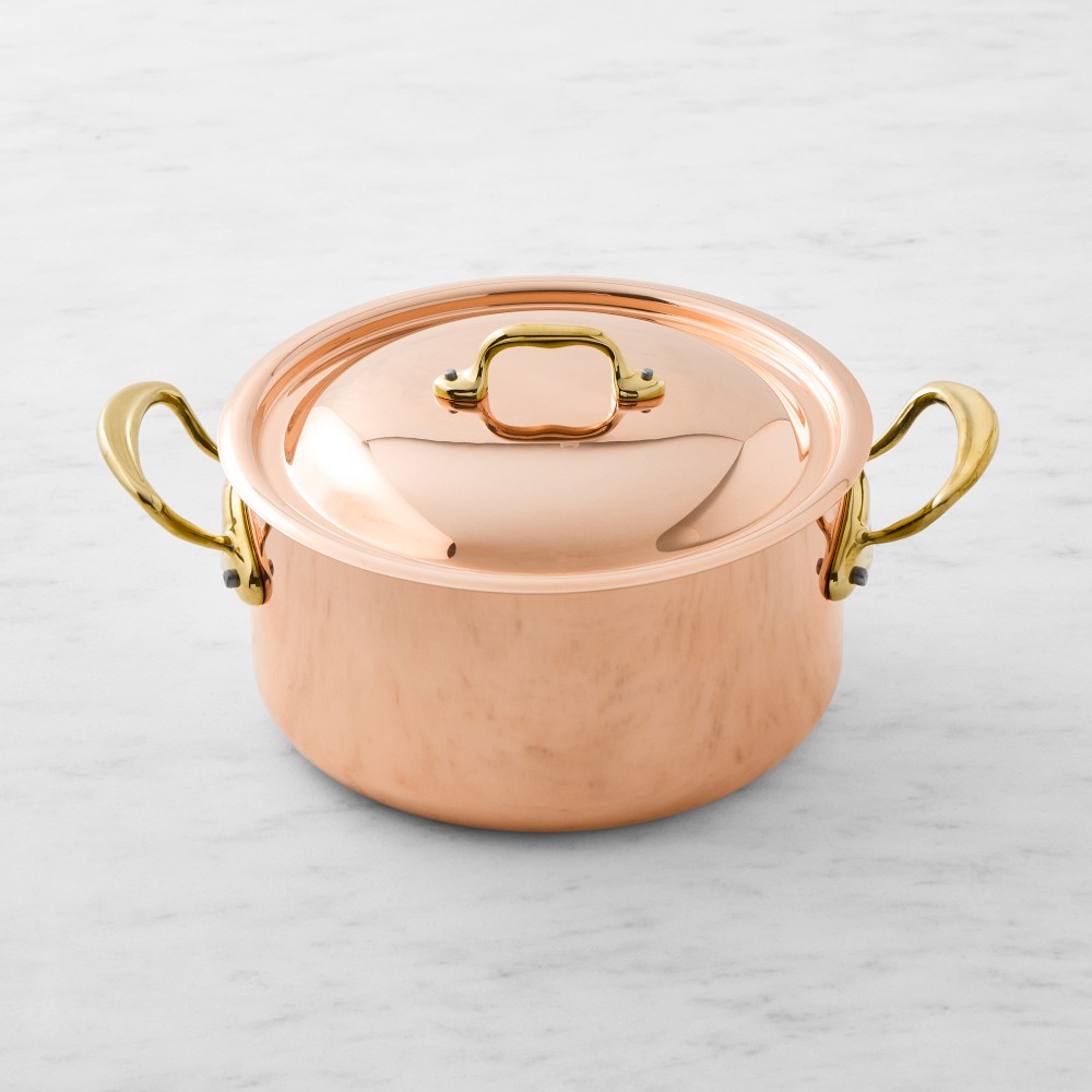 Mauviel M'150B Copper Stew Stock Pot, 6 1/3-Qt. | Williams Sonoma