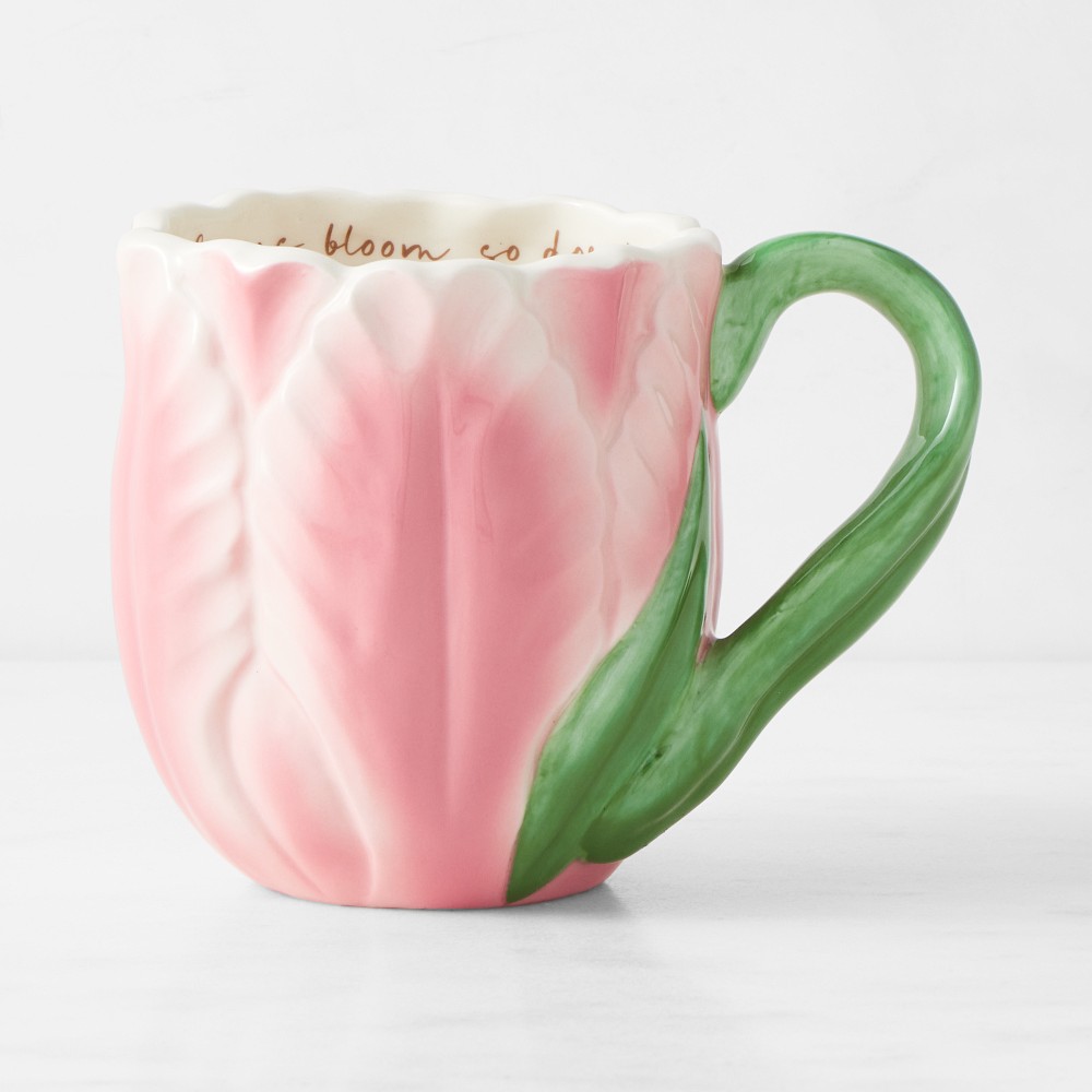 Flower Figural Mug, Hand-Painted Stoneware | Williams Sonoma