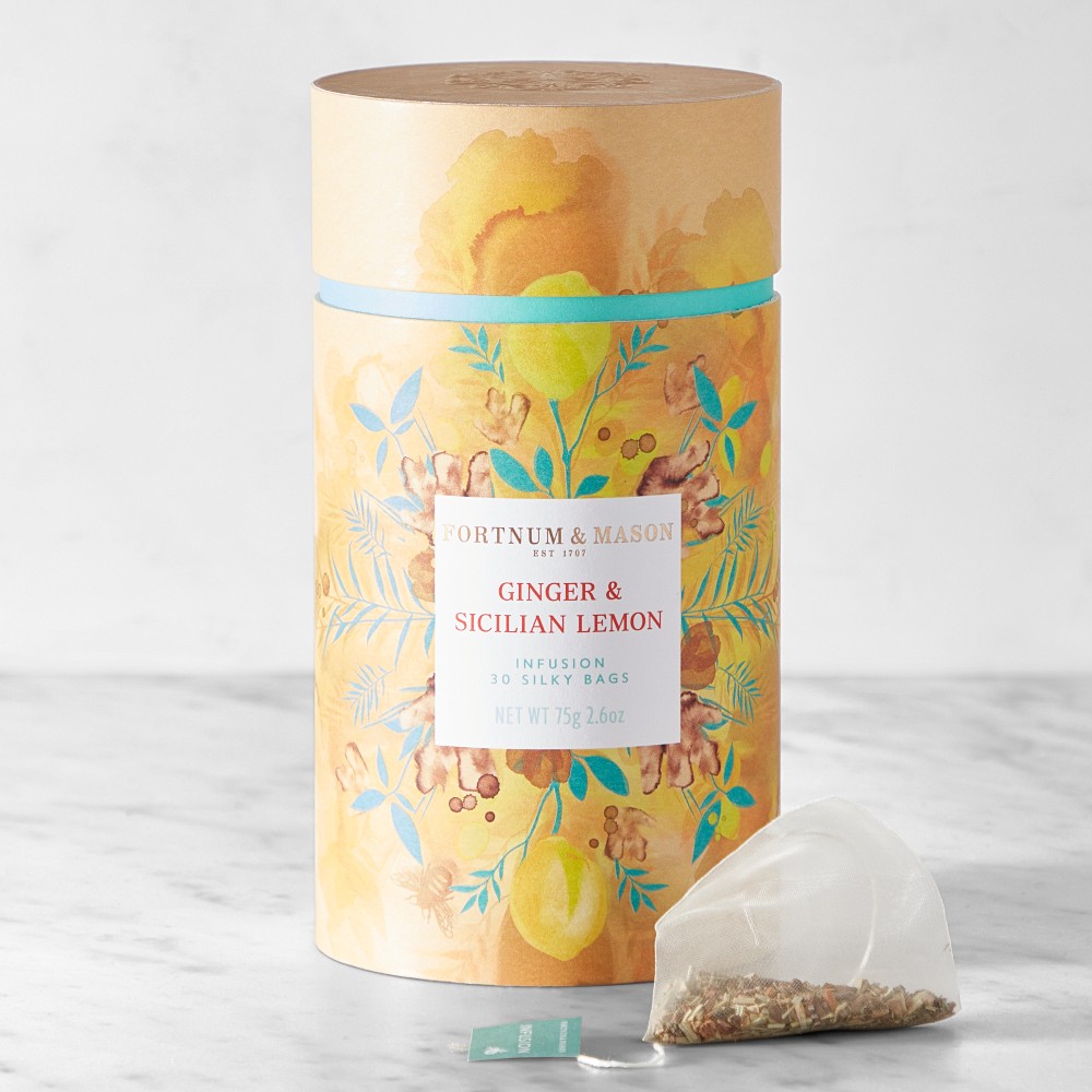 Fortnum & Mason Ginger & Lemon Infusion Silky Tea Bags | Williams Sonoma