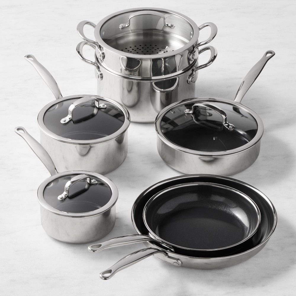 GreenPan Premiere Max Stainless-Steel Ceramic Nonstick 11-Piece ...