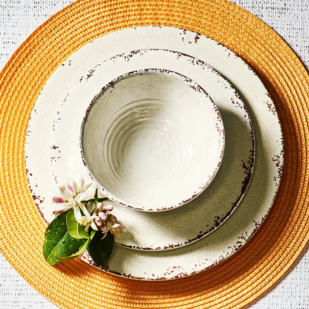 Rustic® Outdoor Melamine Dinnerware Collection + Place Setting ...