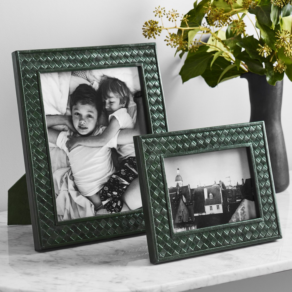 Woven Leather Picture Frames | Williams Sonoma