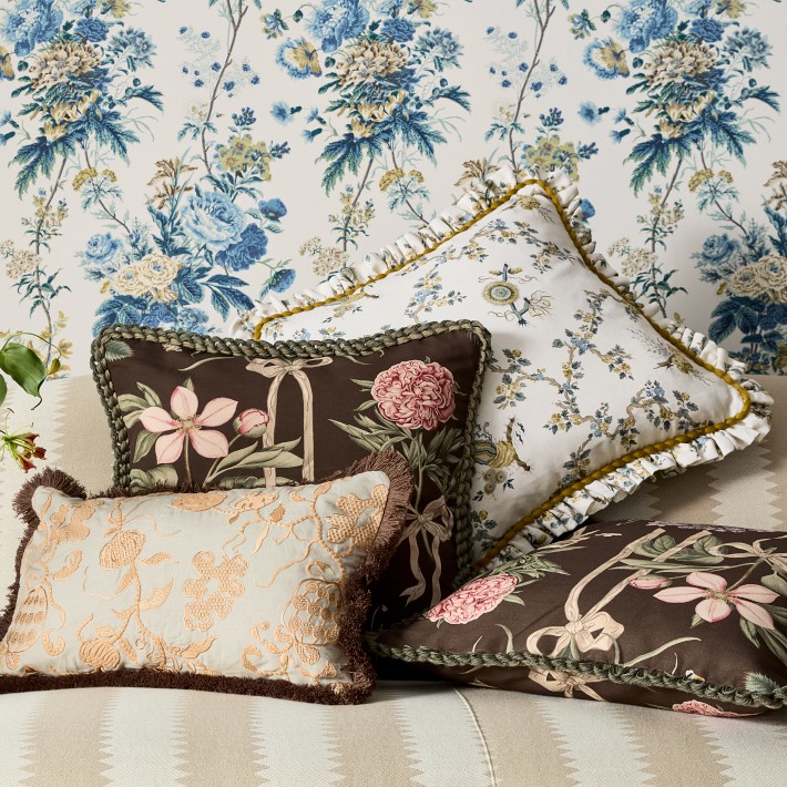 Morris & Co. Honeysuckle Tulip Pillow Cover | Williams Sonoma