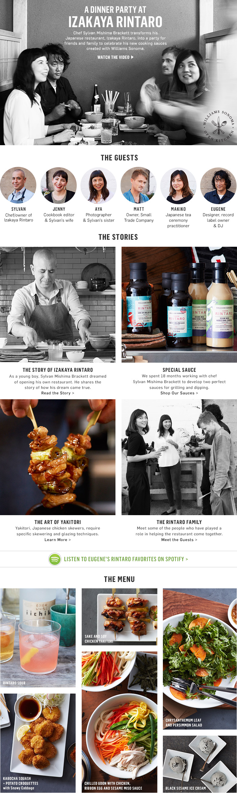 A Dinner Party at Izakaya Rintaro | Williams Sonoma