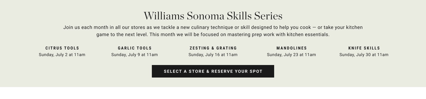 Cookware & Kitchen Tools Gourmet Foods | William Sonoma Canada