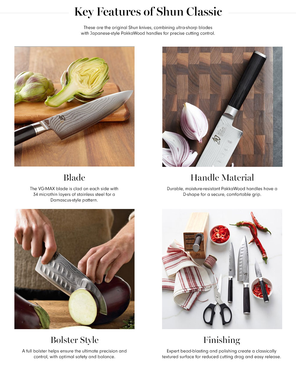 Shun Classic Chef’s Knives | Williams Sonoma