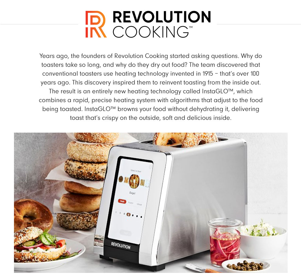 Revolution Cooking 2-Slice High Speed Smart Toaster | Williams Sonoma