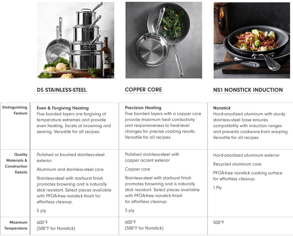 All-Clad d5 Stainless-Steel 10-Piece Cookware Set | Williams Sonoma