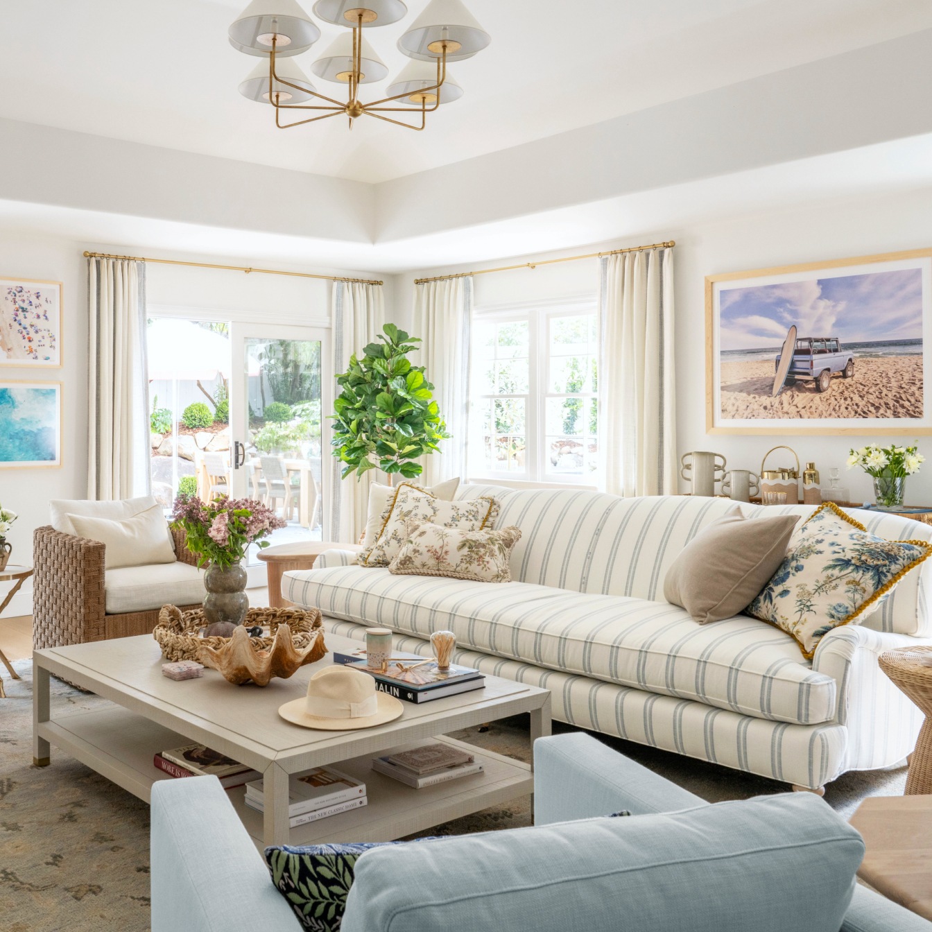 Bedford Striped Sofa Williams Sonoma